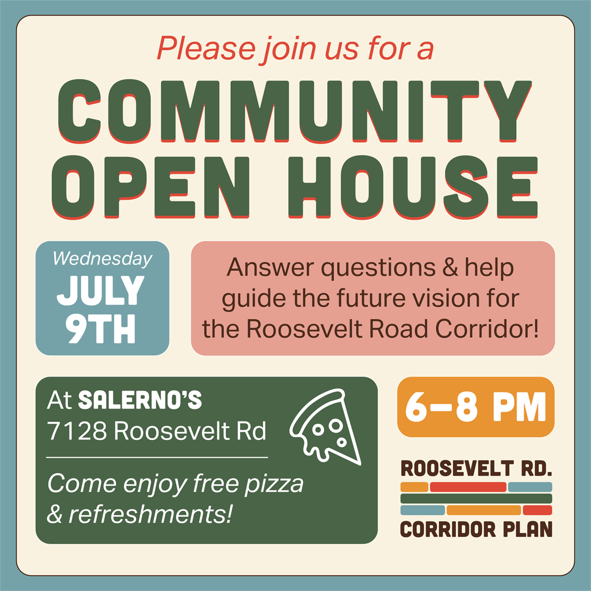 Roosevelt Road Corridor Plan Open House | Village of Oak Park